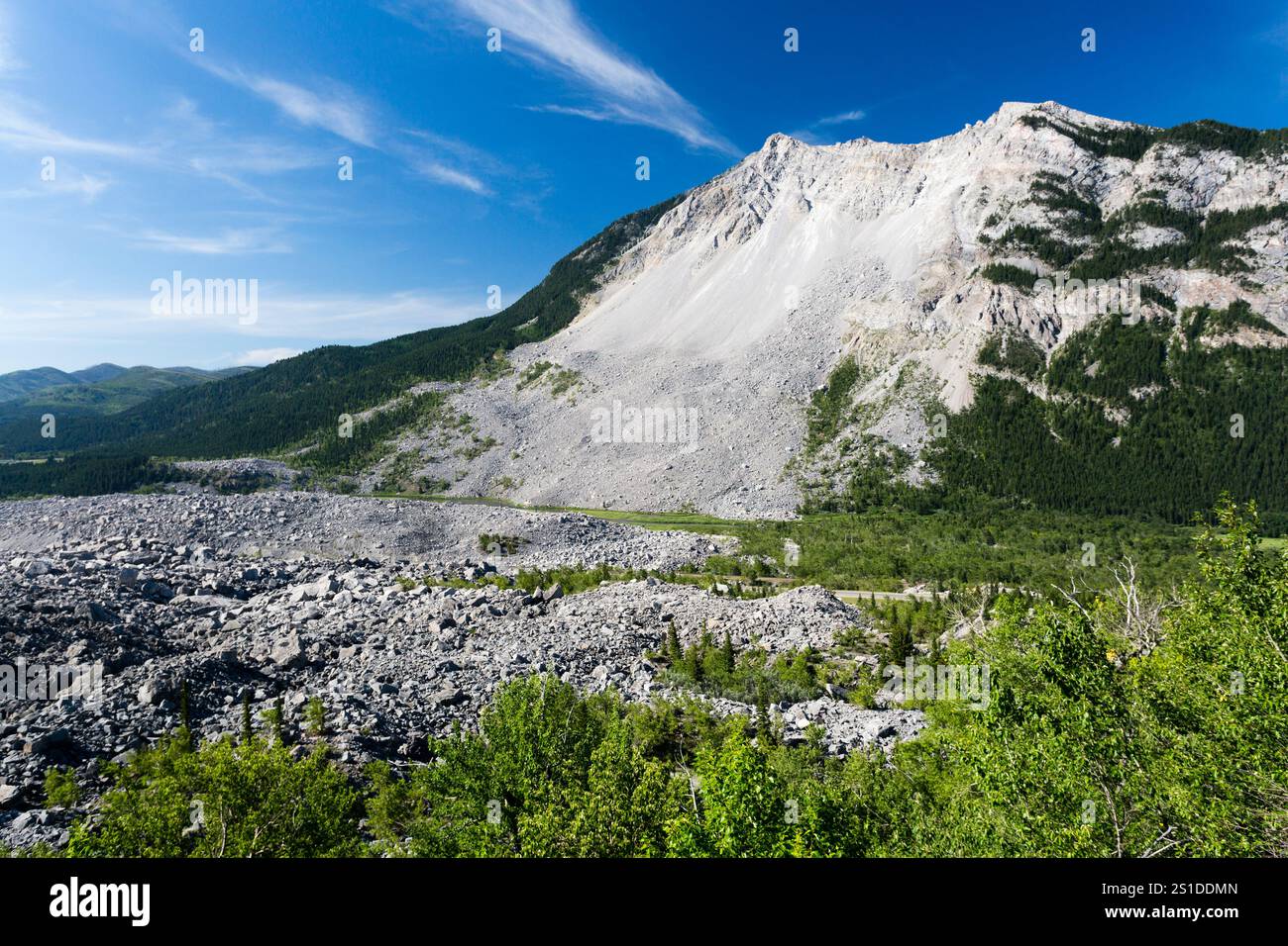 The Frank Slide was a rockslide that buried part of the mining town of ...