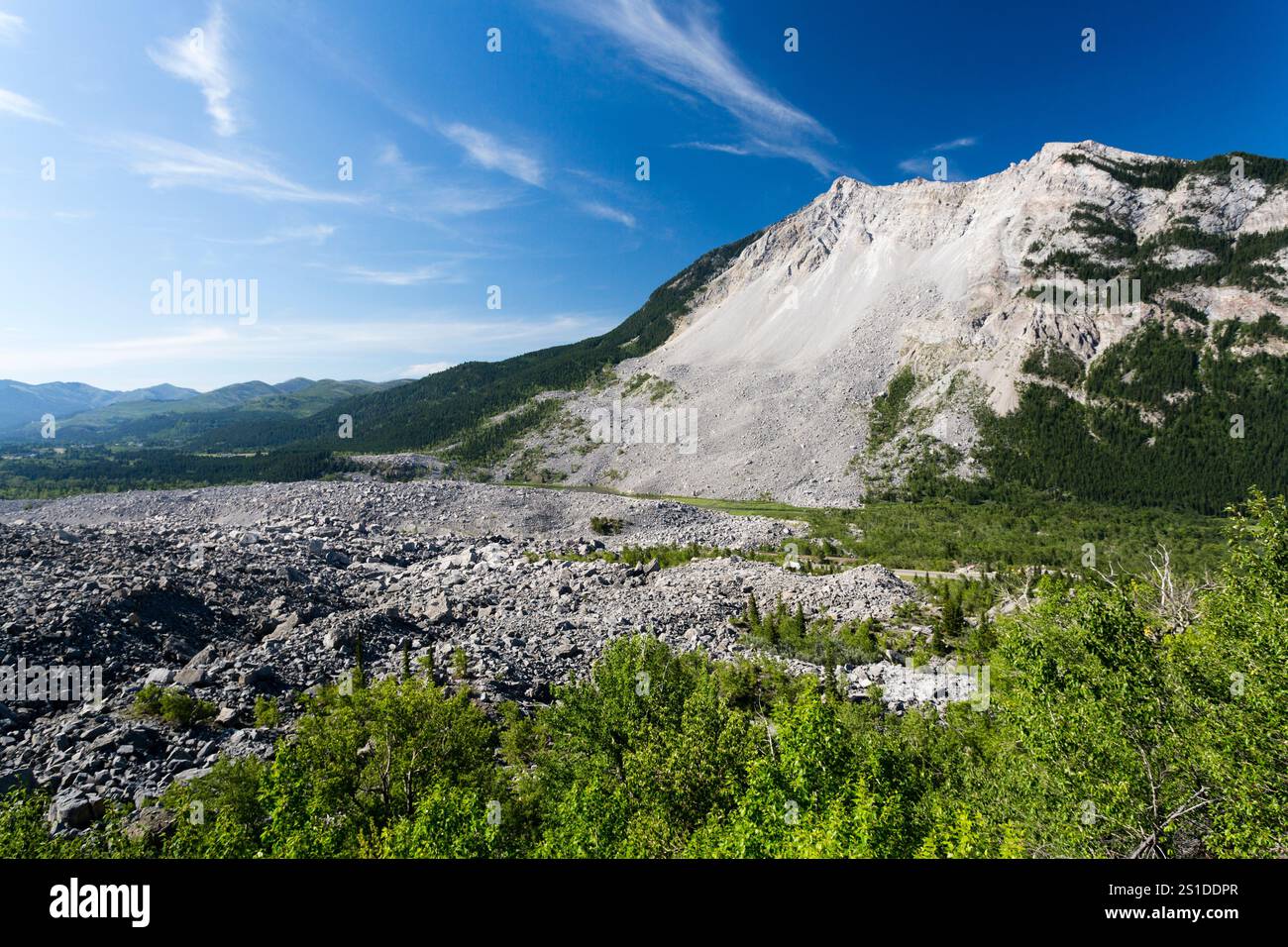 The Frank Slide was a rockslide that buried part of the mining town of ...