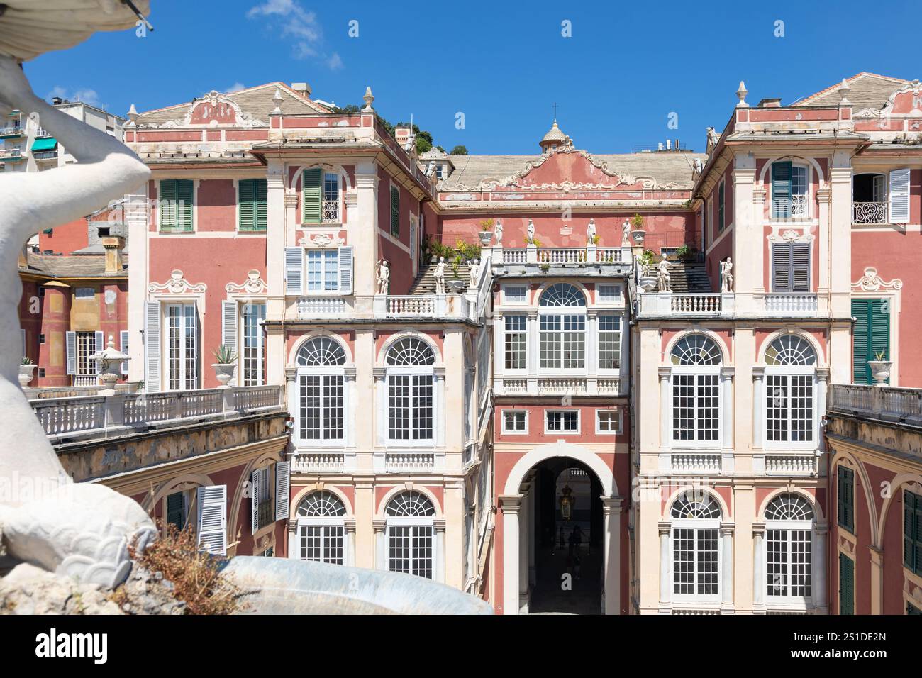 Genoa, Italy - 6 August 2023: Royal Palace - Palazzo Reale - exterior ...