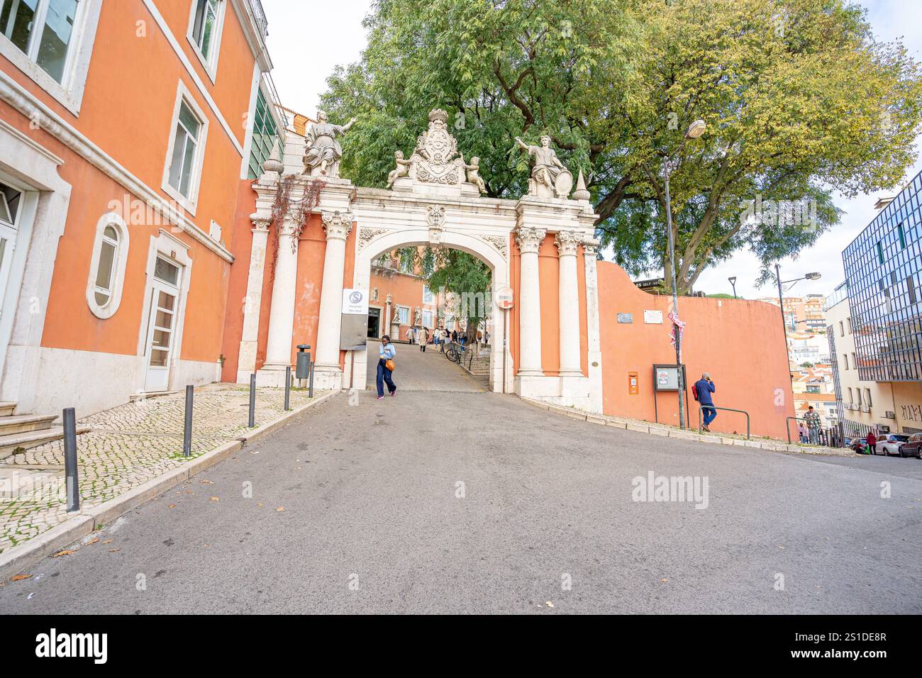 Gateway to São José Hospital-Lisbon-Portugal Stock Photo - Alamy