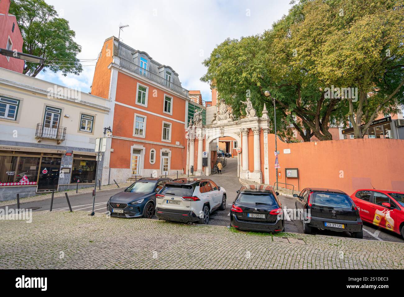 Gateway to São José Hospital-Lisbon-Portugal Stock Photo - Alamy