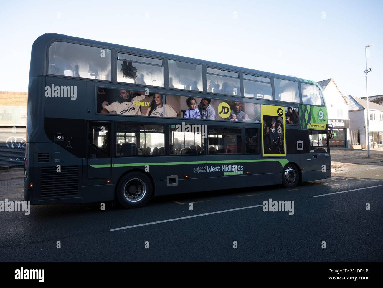 National Express West Midlands No. 9 bus, Hagley Road, Quinton, West ...