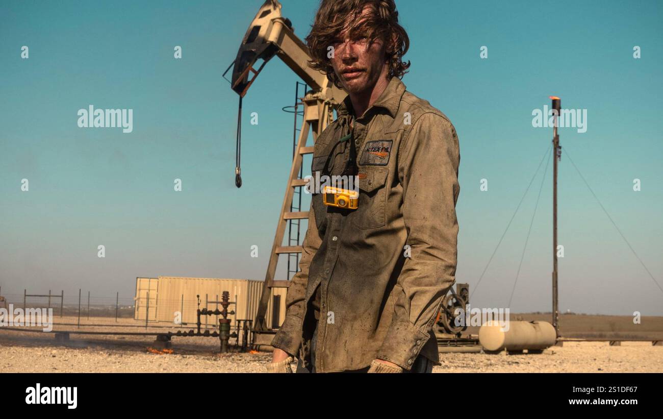 JACOB LOFLAND in LANDMAN (2024), directed by TAYLOR SHERIDAN. Credit ...