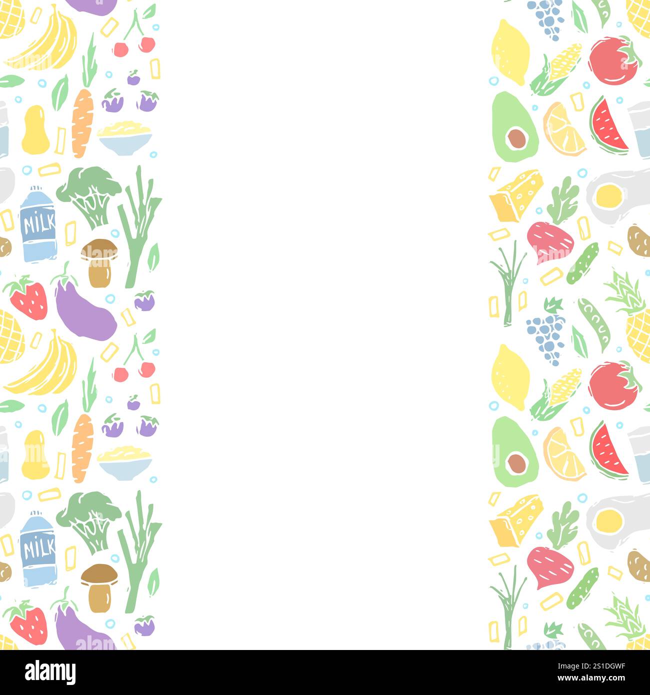 Healthy food frame. Healthy food background with place for text Stock ...