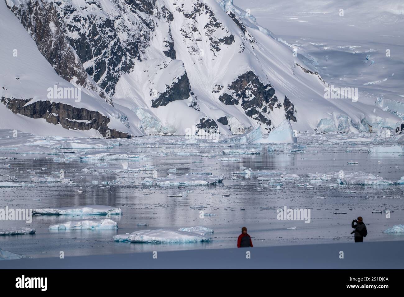 Antarctica view. Seascape and landscape of Antarctica. Glaciers Stock ...