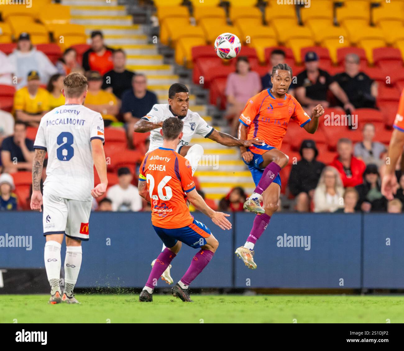 Brisbane,Queensland, Australia, 03/01/2025, Battle for the ball during ...
