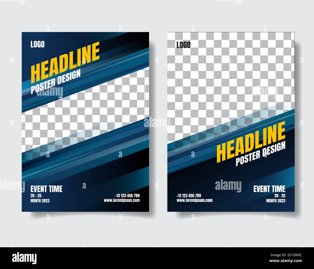 Business Flyer Poster Design Set. Layout Template, Abstract Background ...