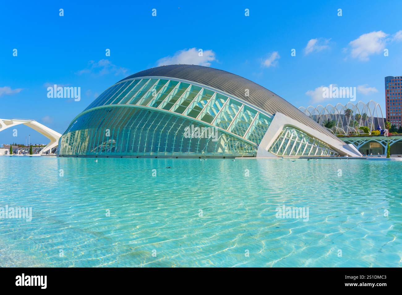 Valencia, Spain - July 12, 2024: Striking view of a modern ...