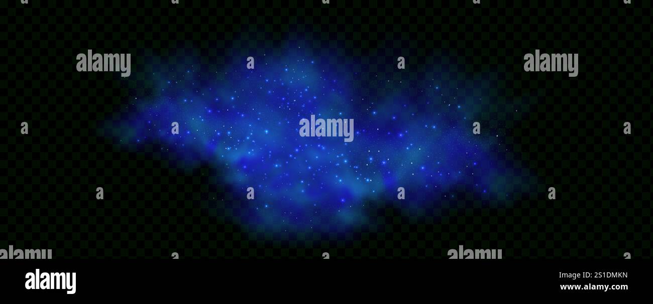 Starry neon magic dust.Realistic texture of fantastic smoke background ...