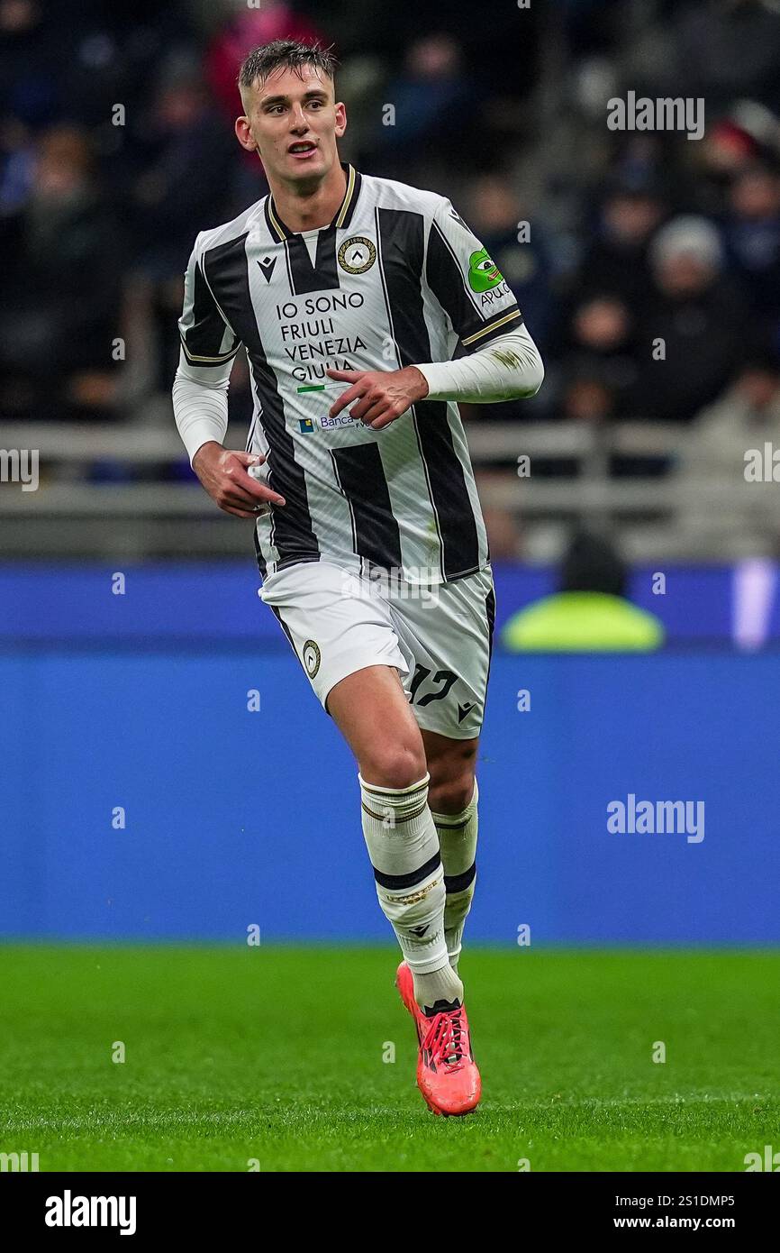 Udinese's Lorenzo Lucca during the Italy Cup Frecciarossa soccer match ...