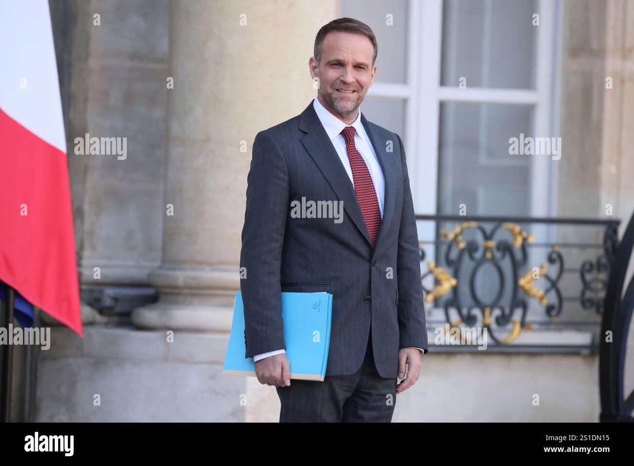 French Minister for Industry and Energy Marc Ferracci leaves the first ...