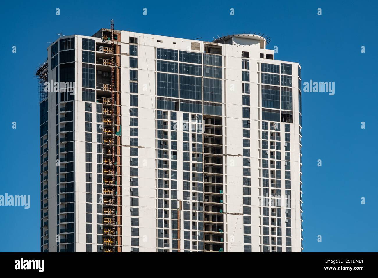 Construction Housing development. Construction site with buildings ...