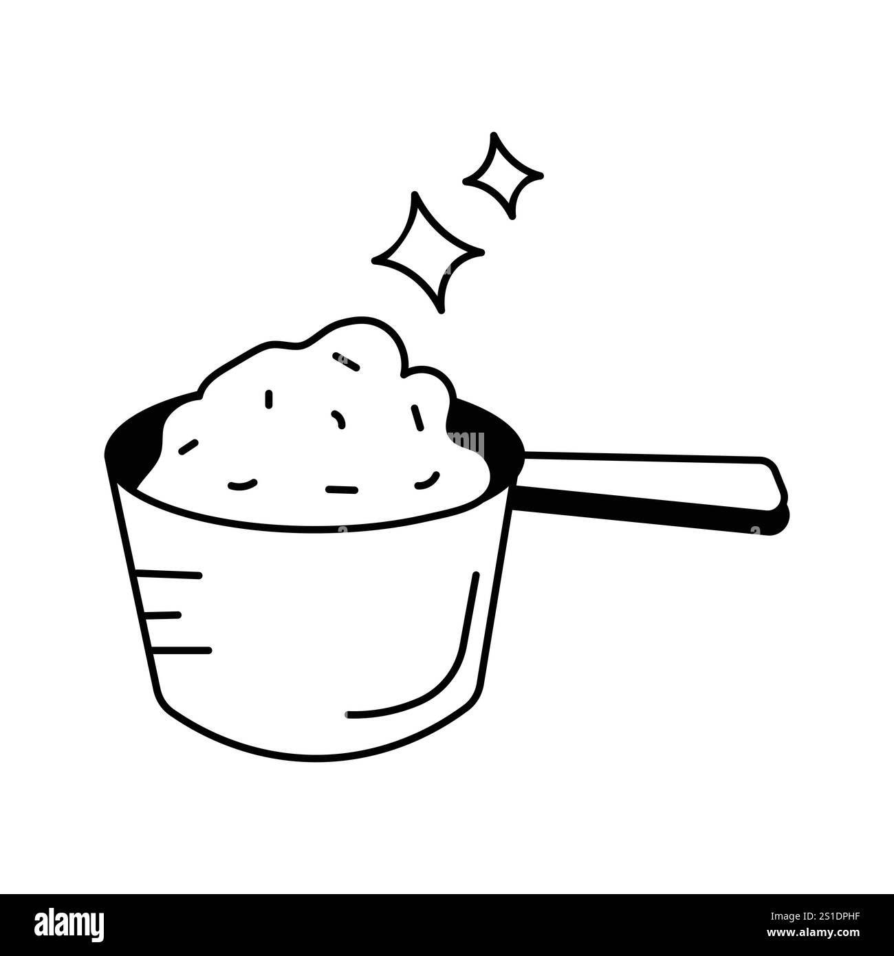 Scoop of washing powder Black and White Stock Photos & Images - Alamy