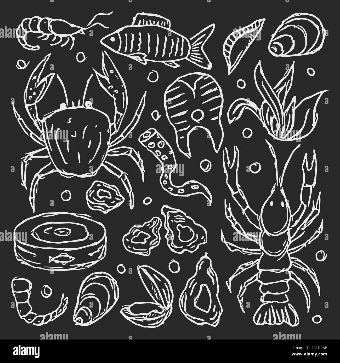 Sea food market Black and White Stock Photos & Images - Alamy