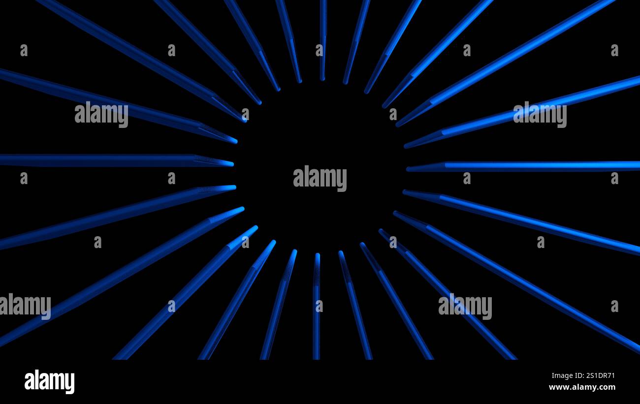 Rotating 3d blue squares for scientific or business presentation Stock ...