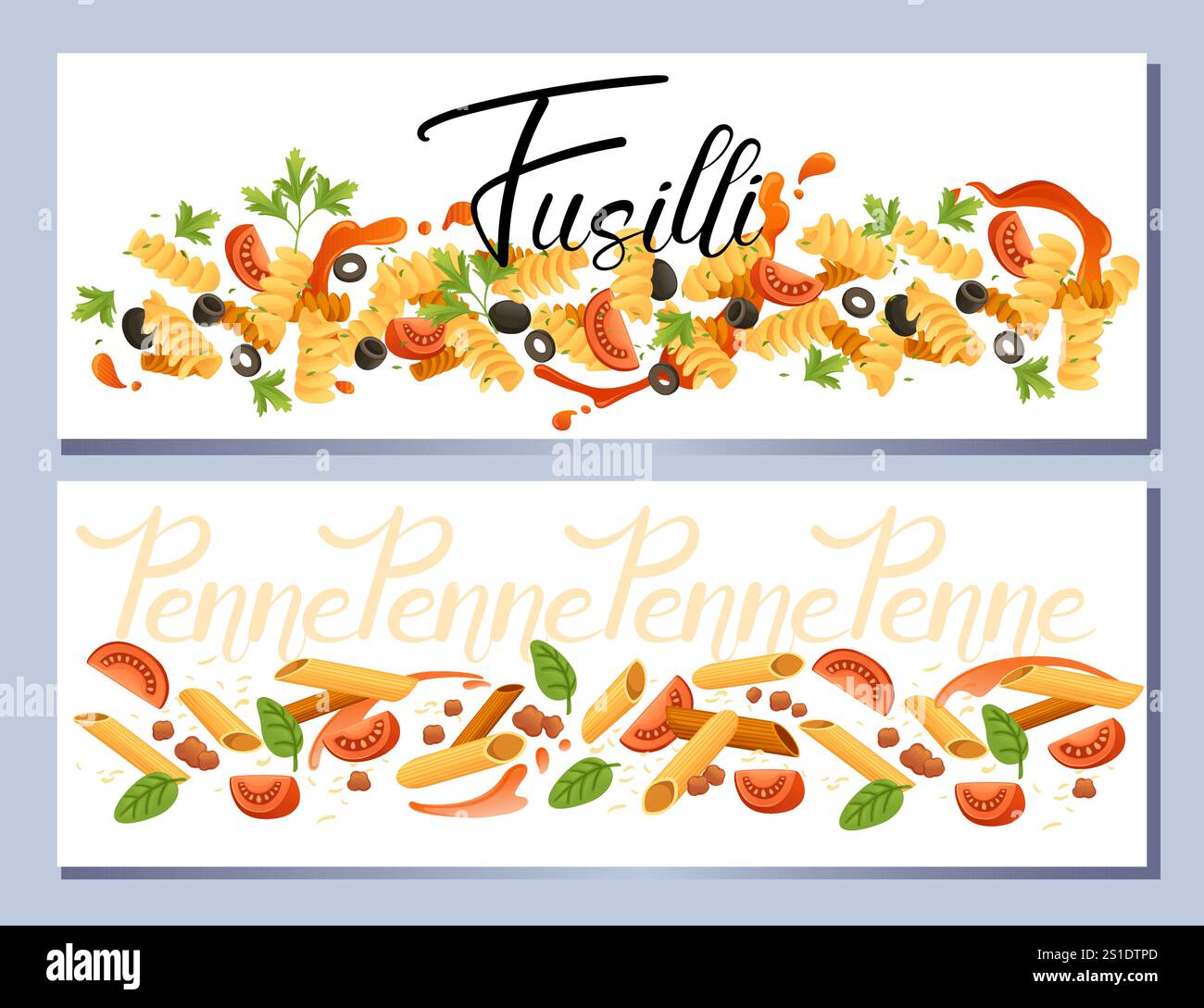 Tomato sauce pasta on Stock Vector Images - Alamy