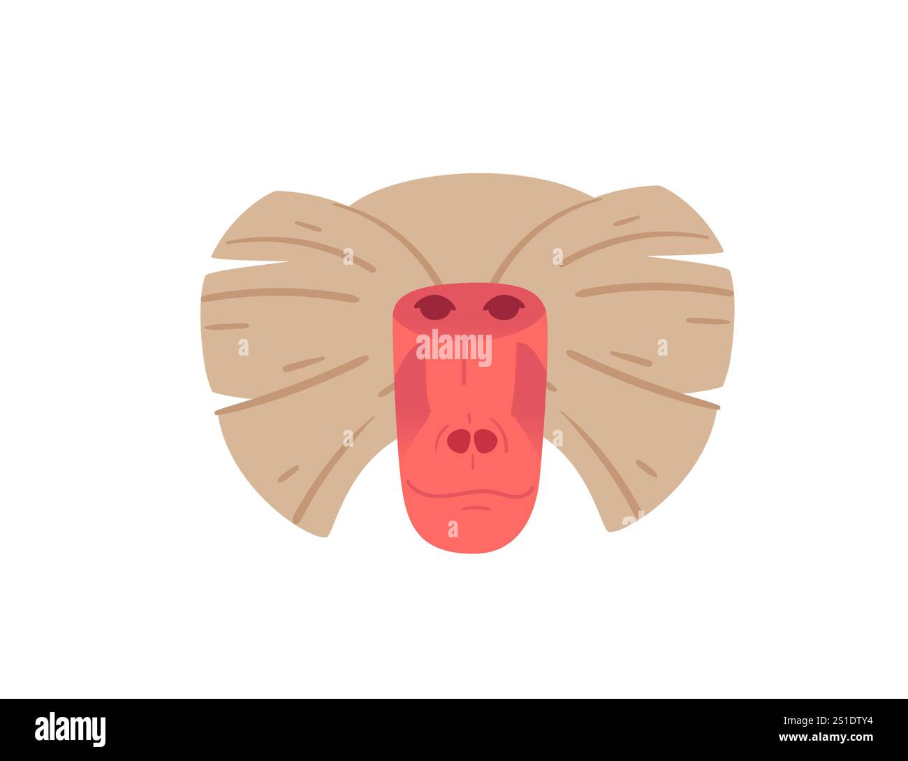 Funny baboon close up Stock Vector Images - Alamy
