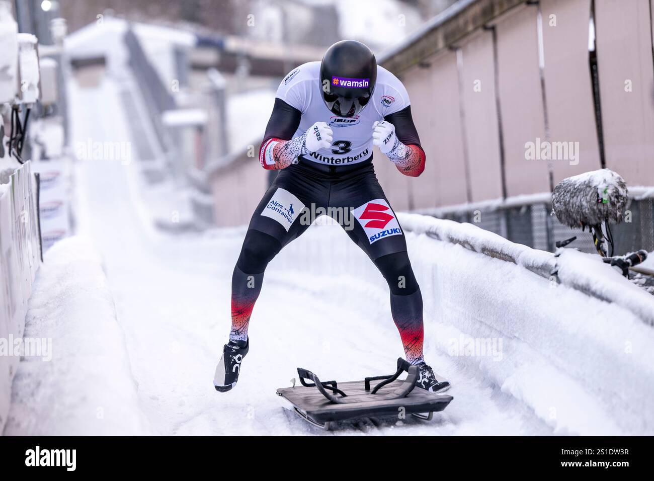 Winterberg, Germany. 03rd Jan, 2025. Skeleton: World Cup, single, men ...