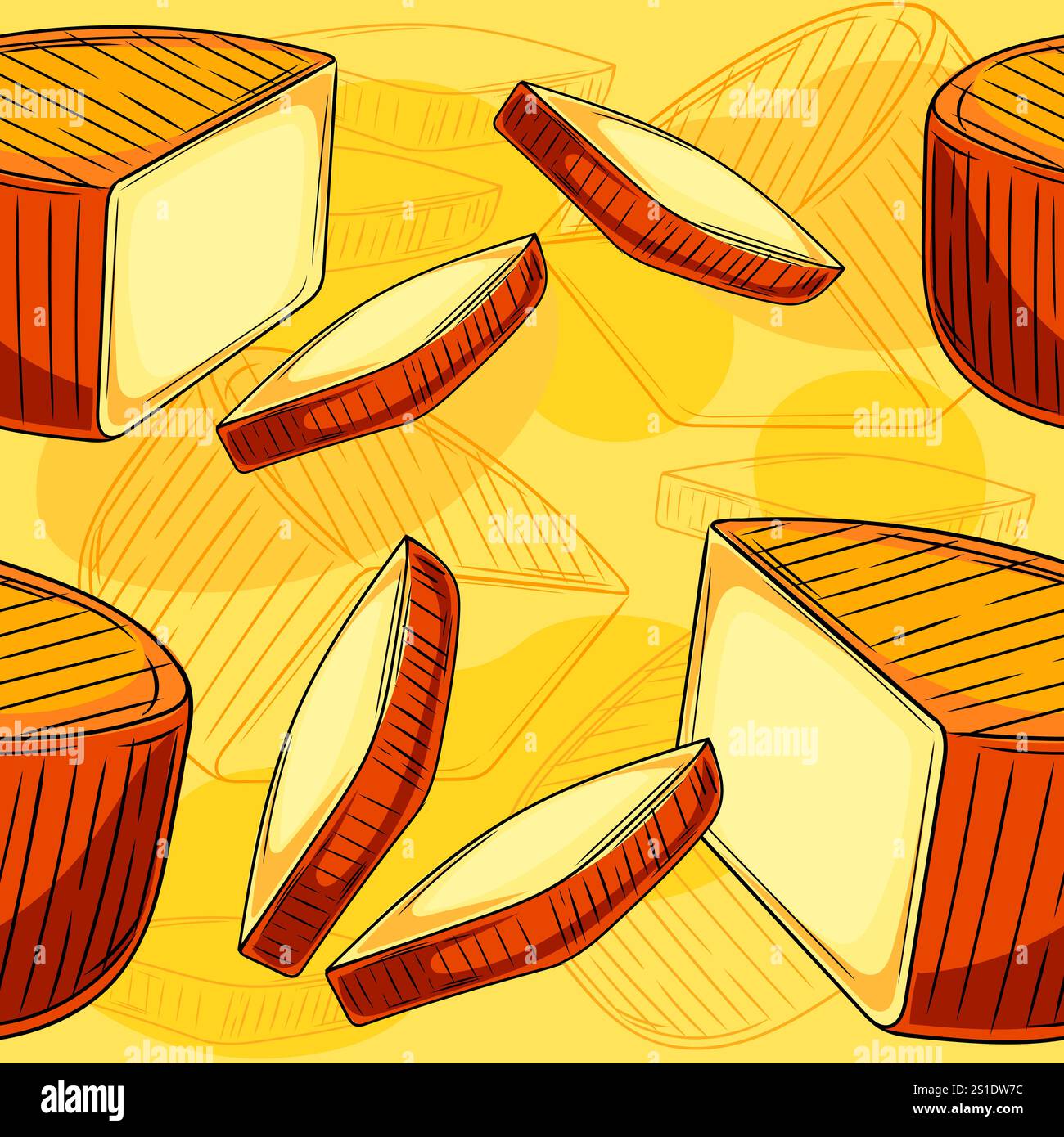 Cheese wedges Stock Vector Images - Alamy