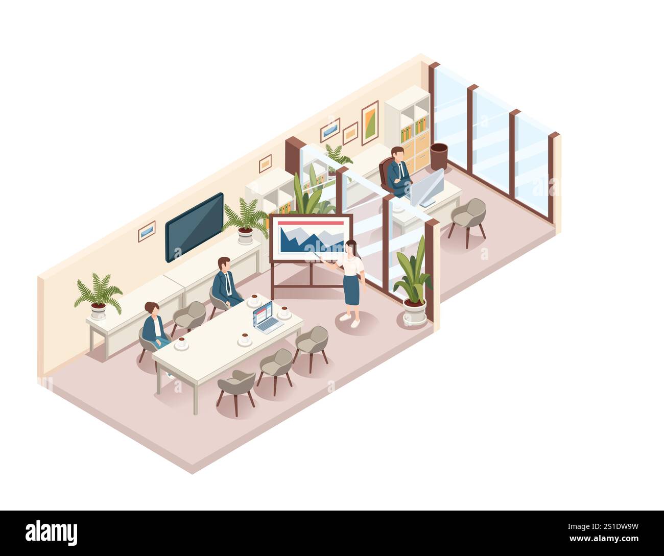 Conference room setup Cut Out Stock Images & Pictures - Alamy
