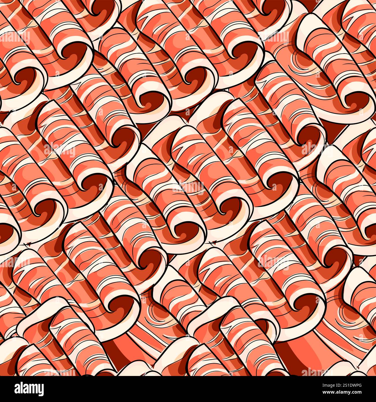 Cured slices Stock Vector Images - Alamy