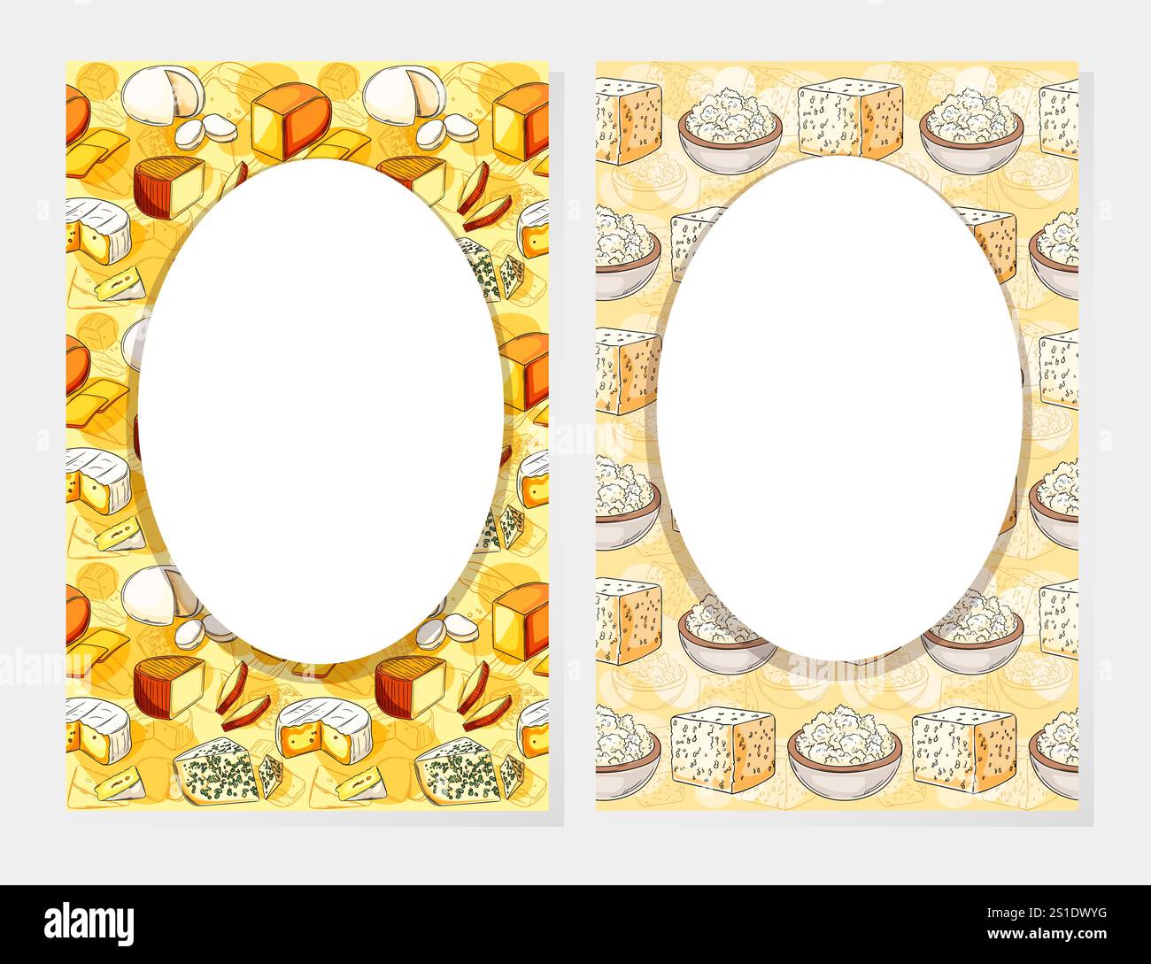 Variety of cheeses Stock Vector Images - Alamy