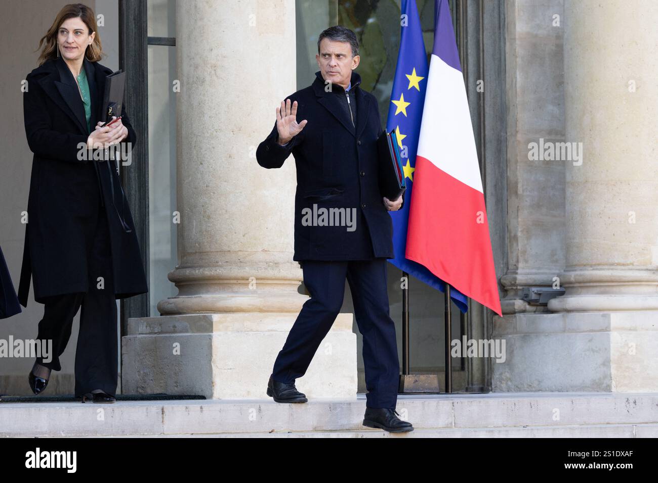 Paris, France. 03rd Jan, 2025. French Minister of Overseas Manuel Valls ...