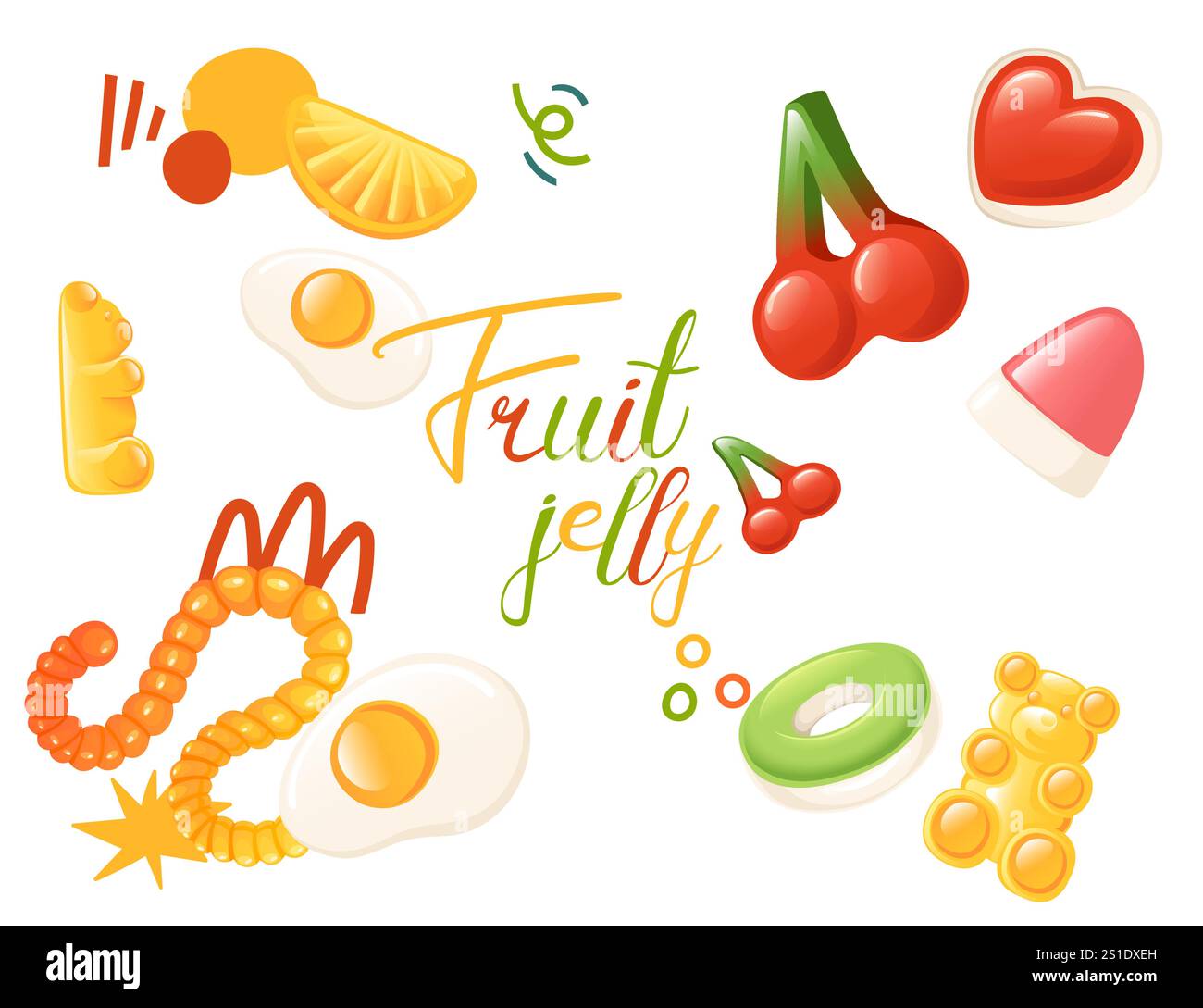 Ripe mango jelly Stock Vector Images - Alamy