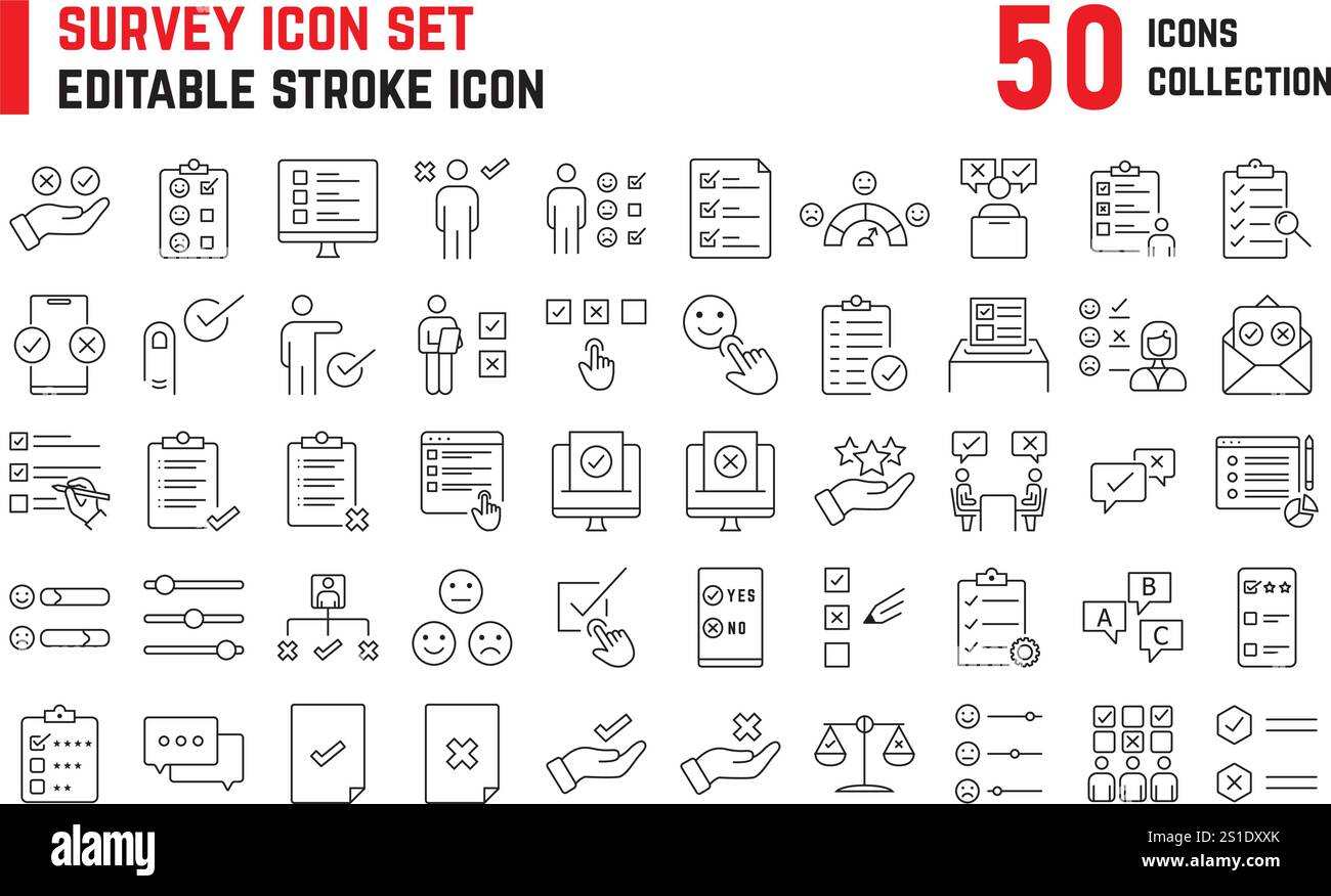 Survey form contains Stock Vector Images - Alamy