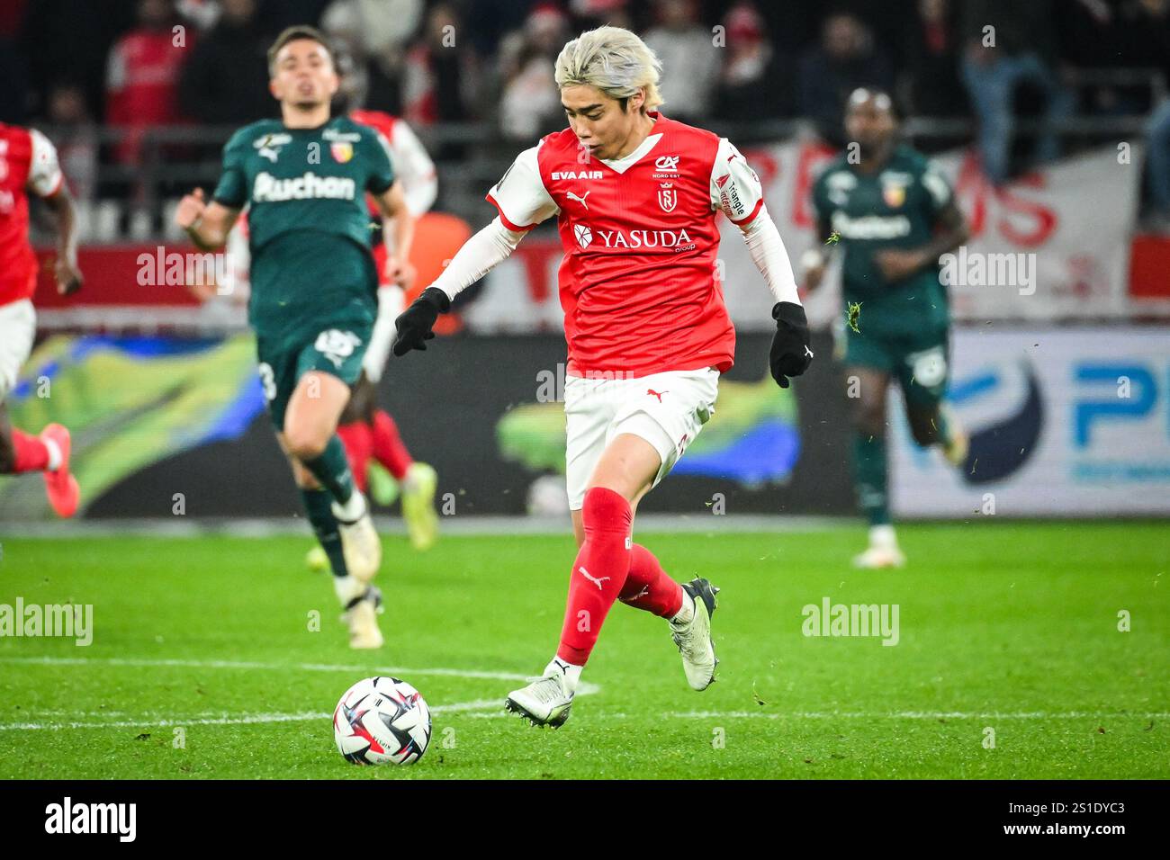 Reims, France. 29th Nov, 2024. Junya ITO of Reims during the French ...