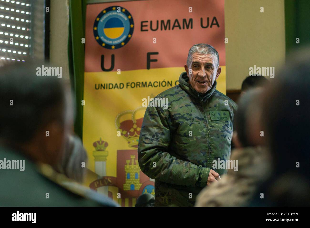 Lieutenant Colonel Roberto, during the visit of the Minister of Defense ...