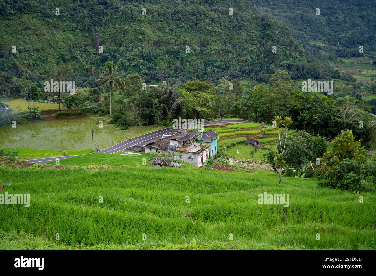 The beautiful of naringgul south cianjur west java indonesian Stock ...