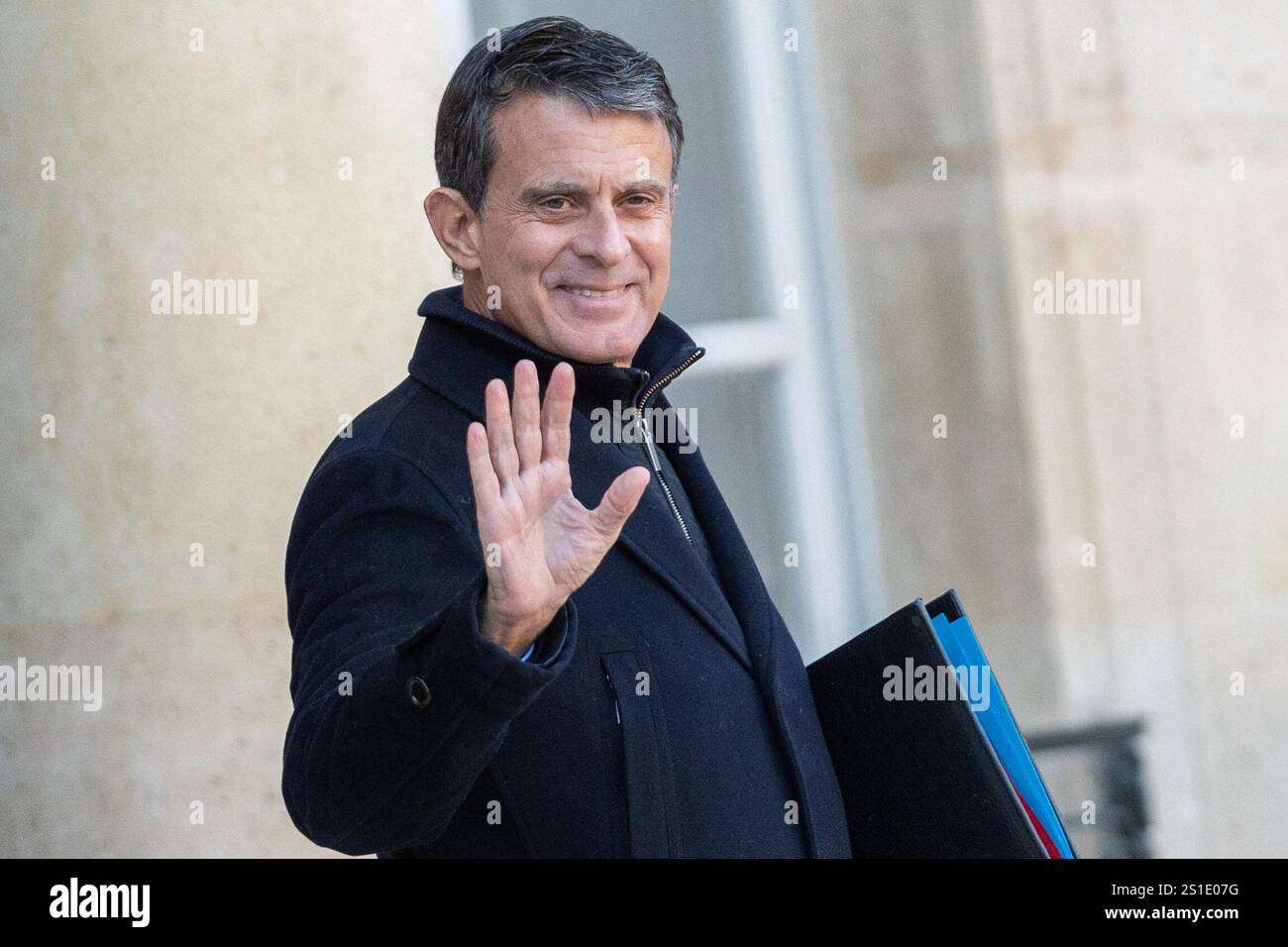 Paris, France. 03rd Jan, 2025. French Minister of Overseas Manuel Valls ...