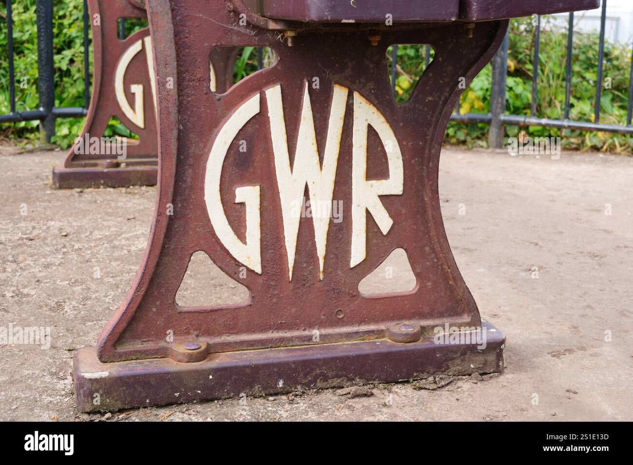 Great Western Railway Logo On a Public Bench, UK Stock Photo - Alamy
