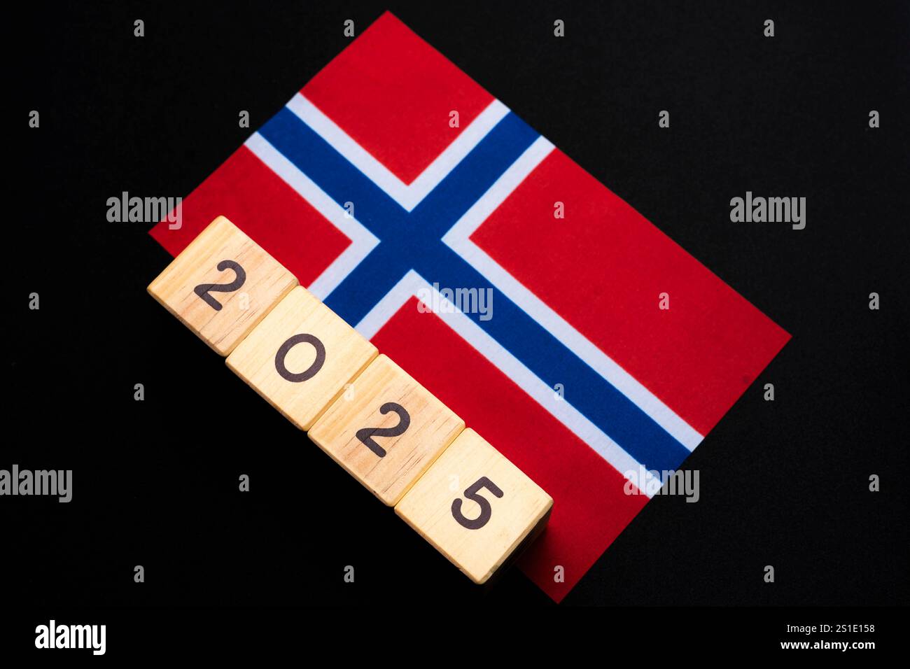 2025, Norway, Norway flag with date block, Concept, Important events ...