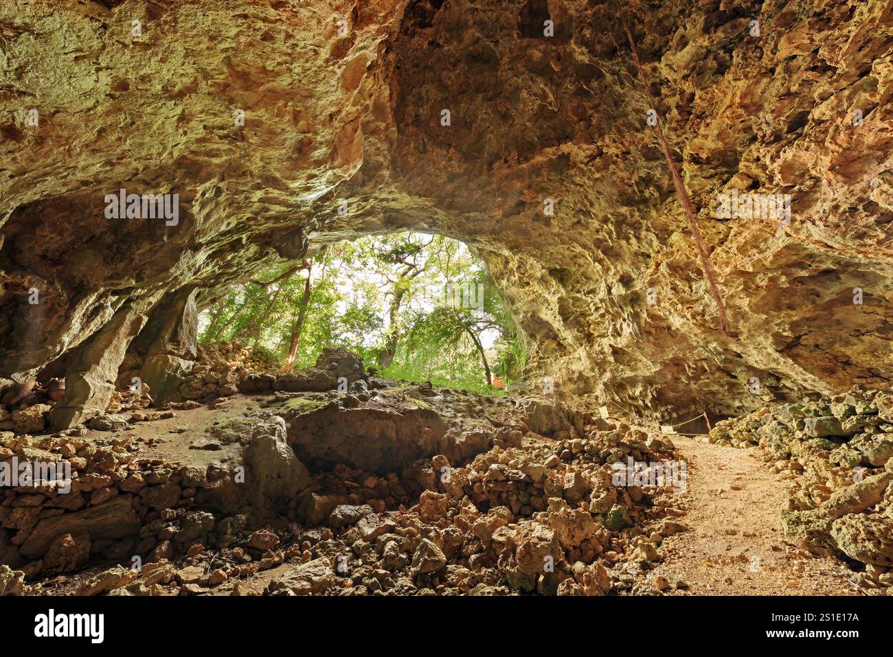 Kumejima, Japan at Yajiyagama Cave Stock Photo - Alamy