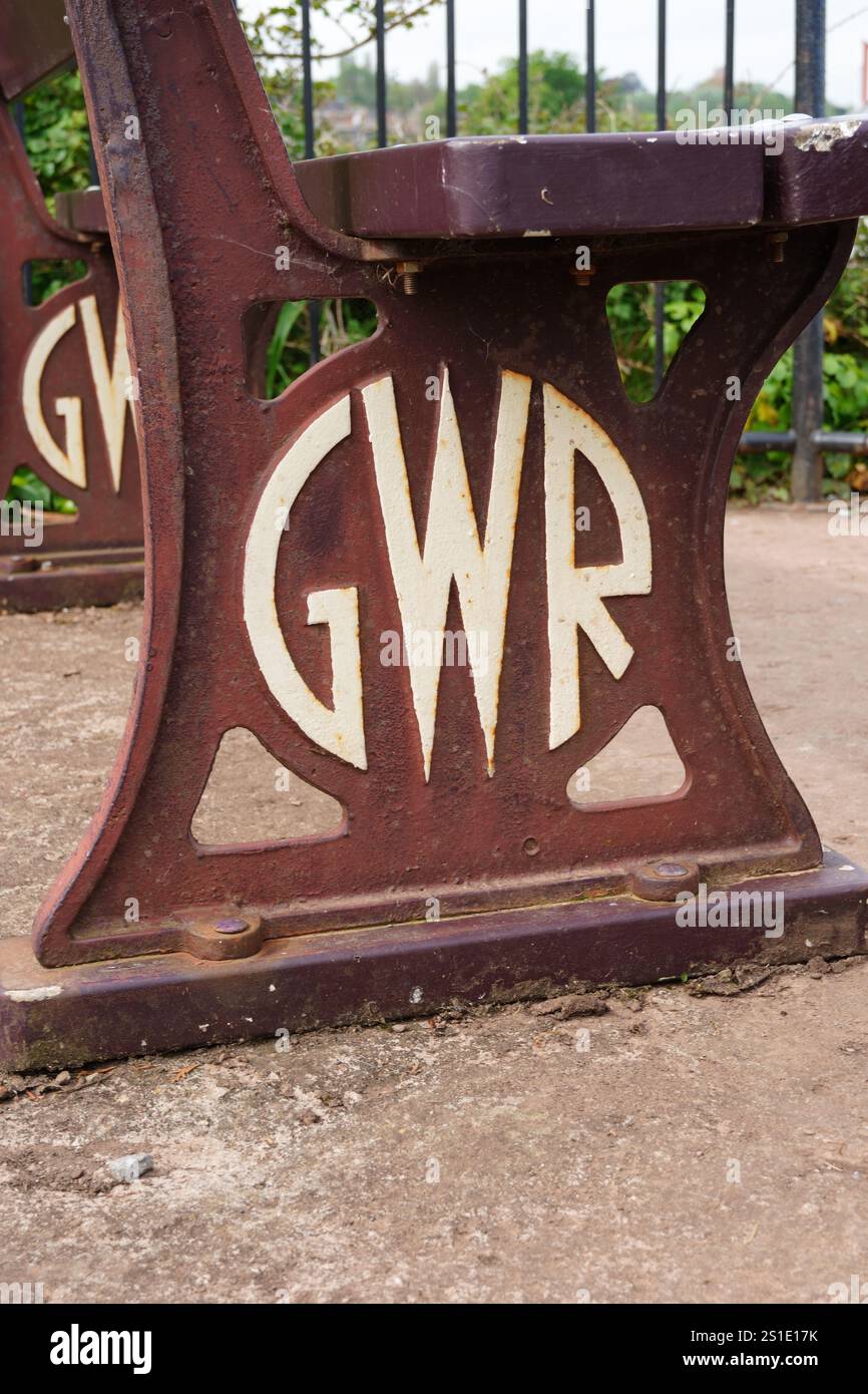 Great Western Railway Logo On a Public Bench, UK Stock Photo - Alamy