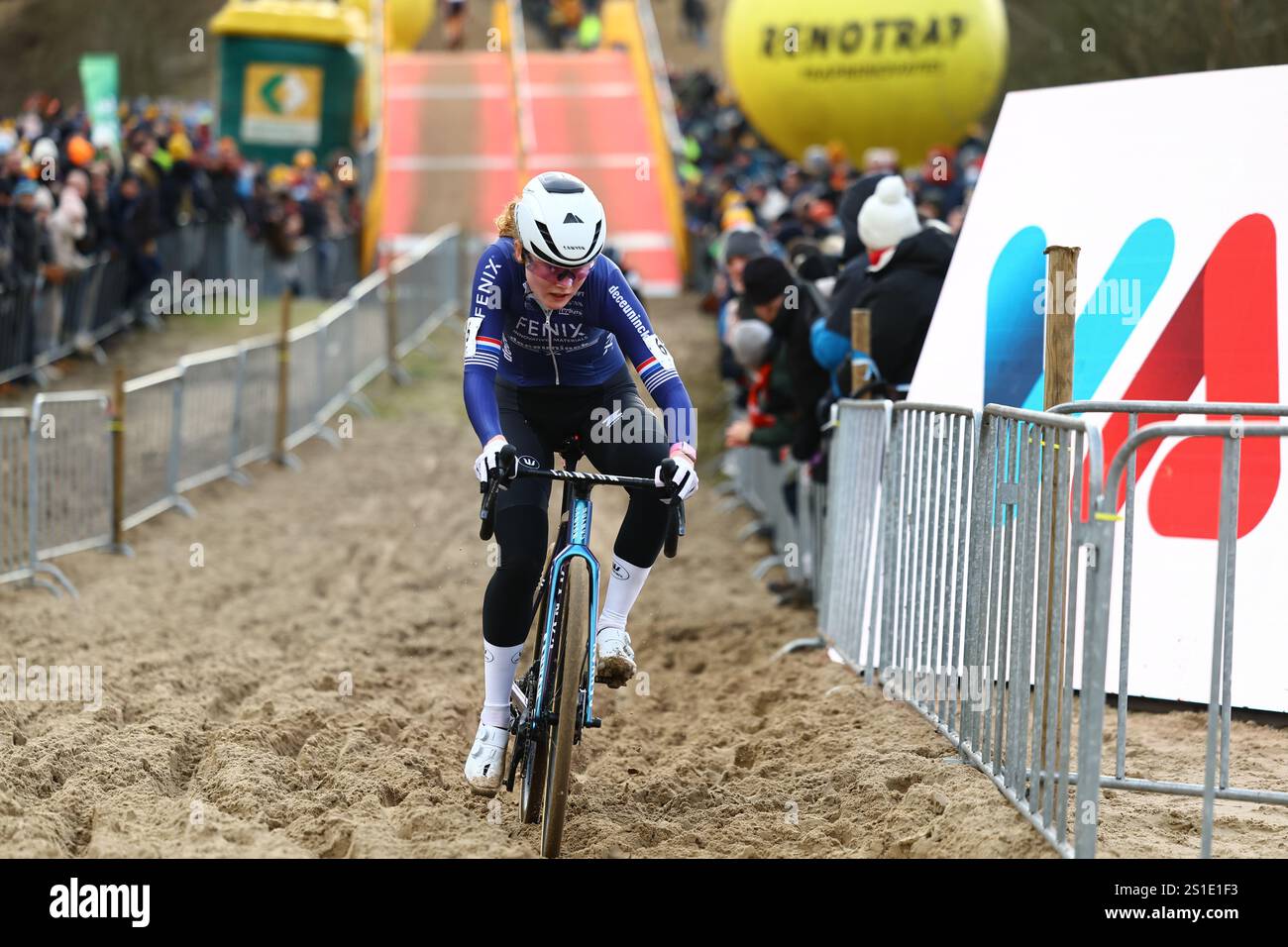 Dendermonde, Belgium. 03rd Jan, 2025. Dutch Puck Pieterse pictured ...
