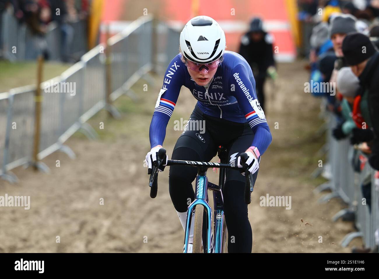 Dendermonde, Belgium. 03rd Jan, 2025. Dutch Puck Pieterse pictured ...