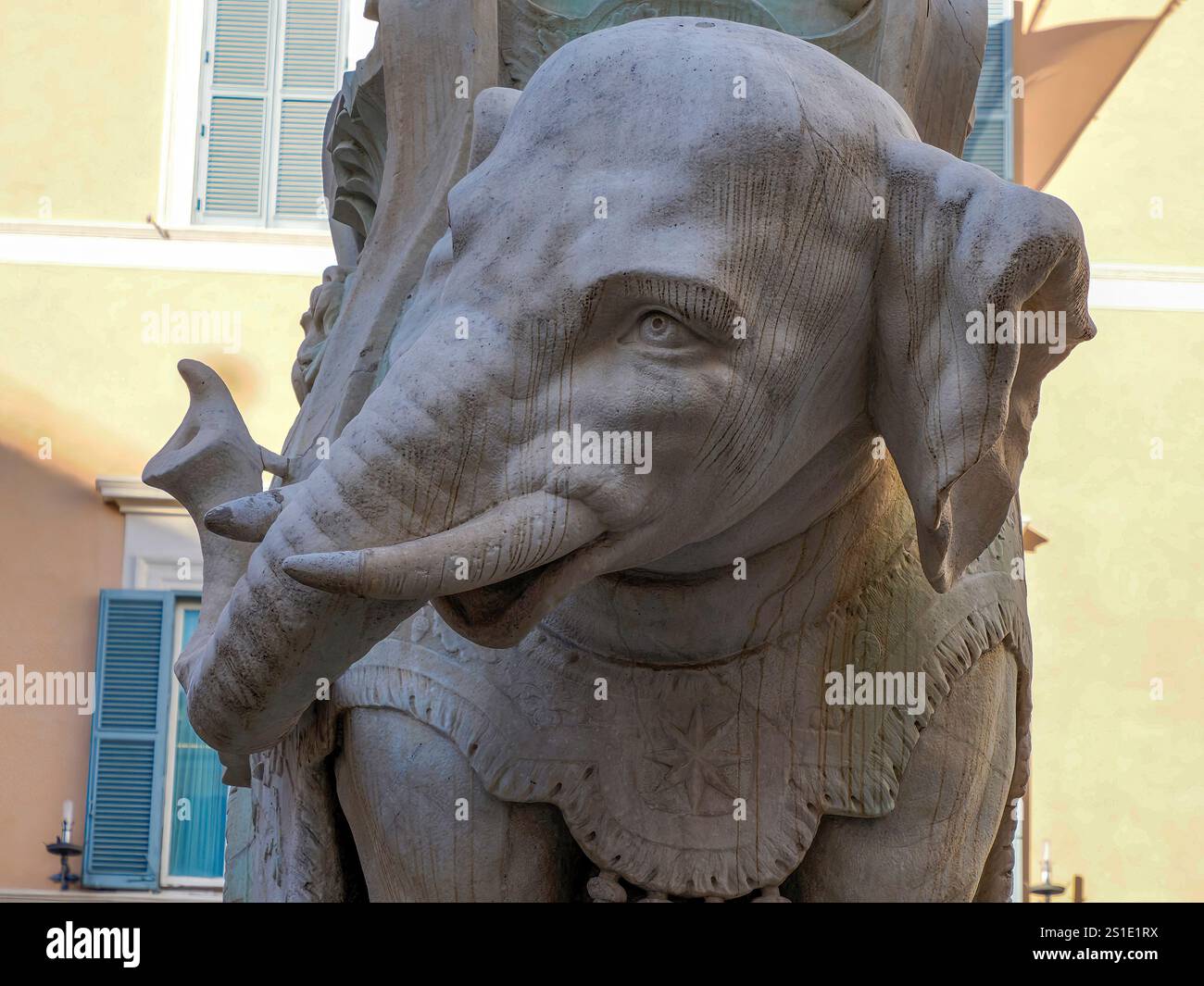 Minerva elephant obelisk in Rome Italy designed by the Italian artist ...