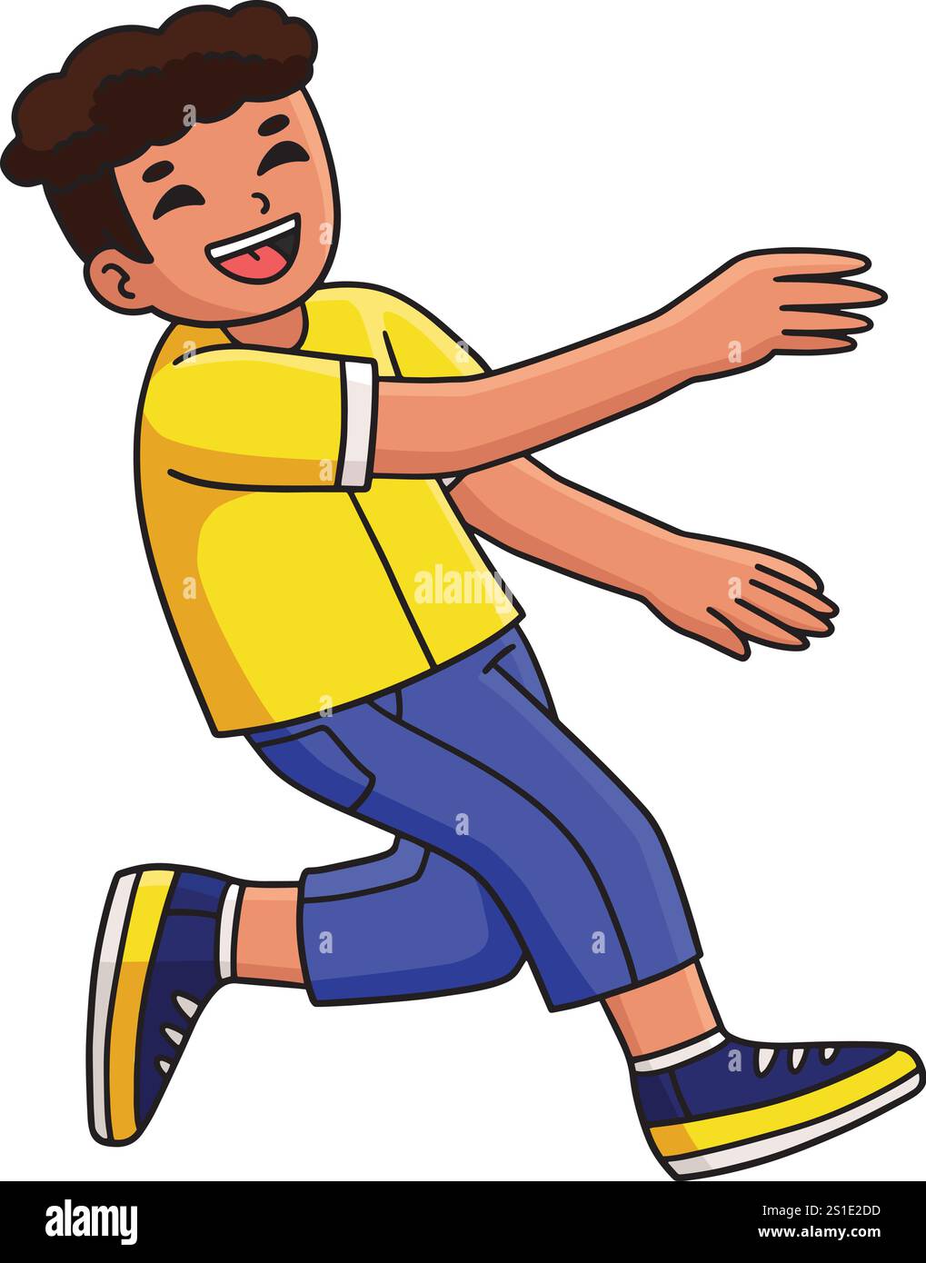 Breakdance B Boy doing Reject Step Cartoon Clipart Stock Vector Image ...