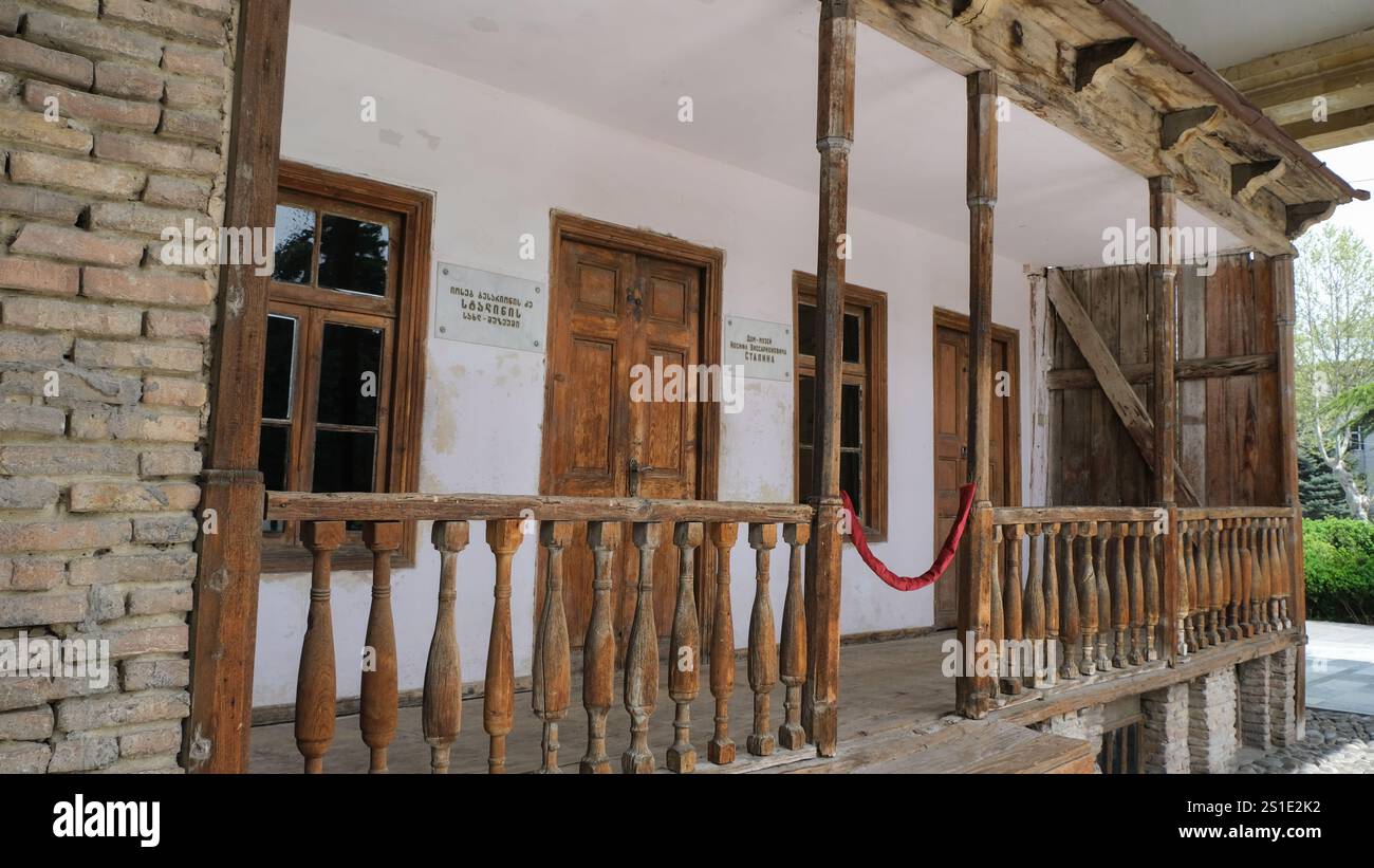 Joseph Stalin's house located inside Stalin Museum Stock Photo - Alamy