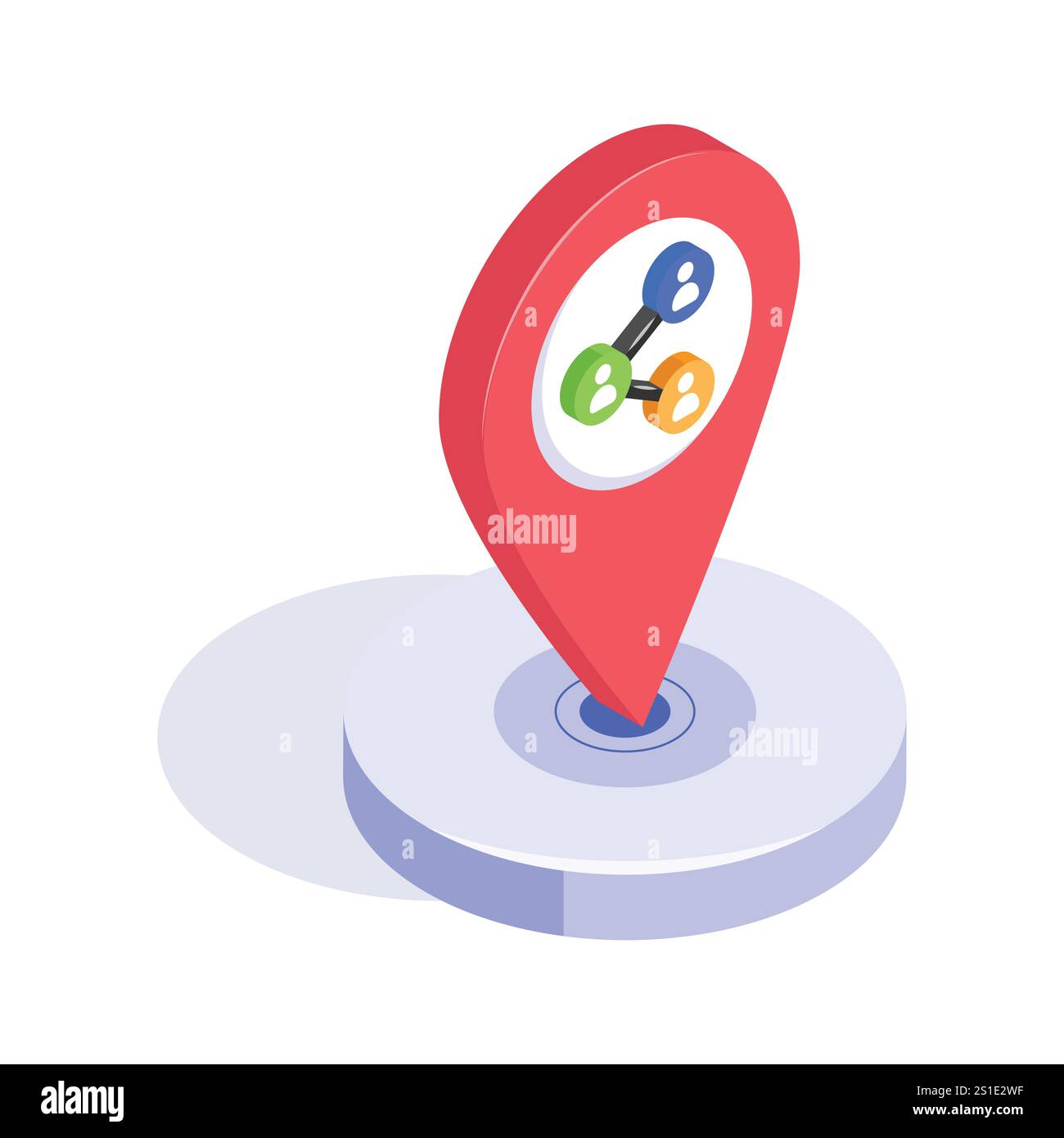 Take a look at this amazing icon of user location in modern design ...