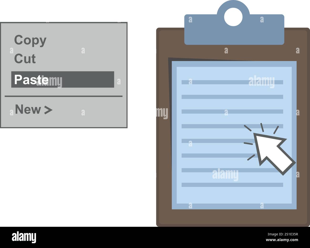 Copy paste mouse Stock Vector Images - Alamy