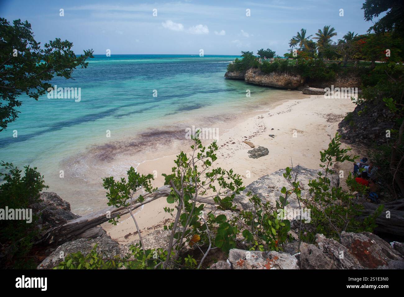 The Caribbean sea pristine waters in Guardalavaca sand beach, Club ...