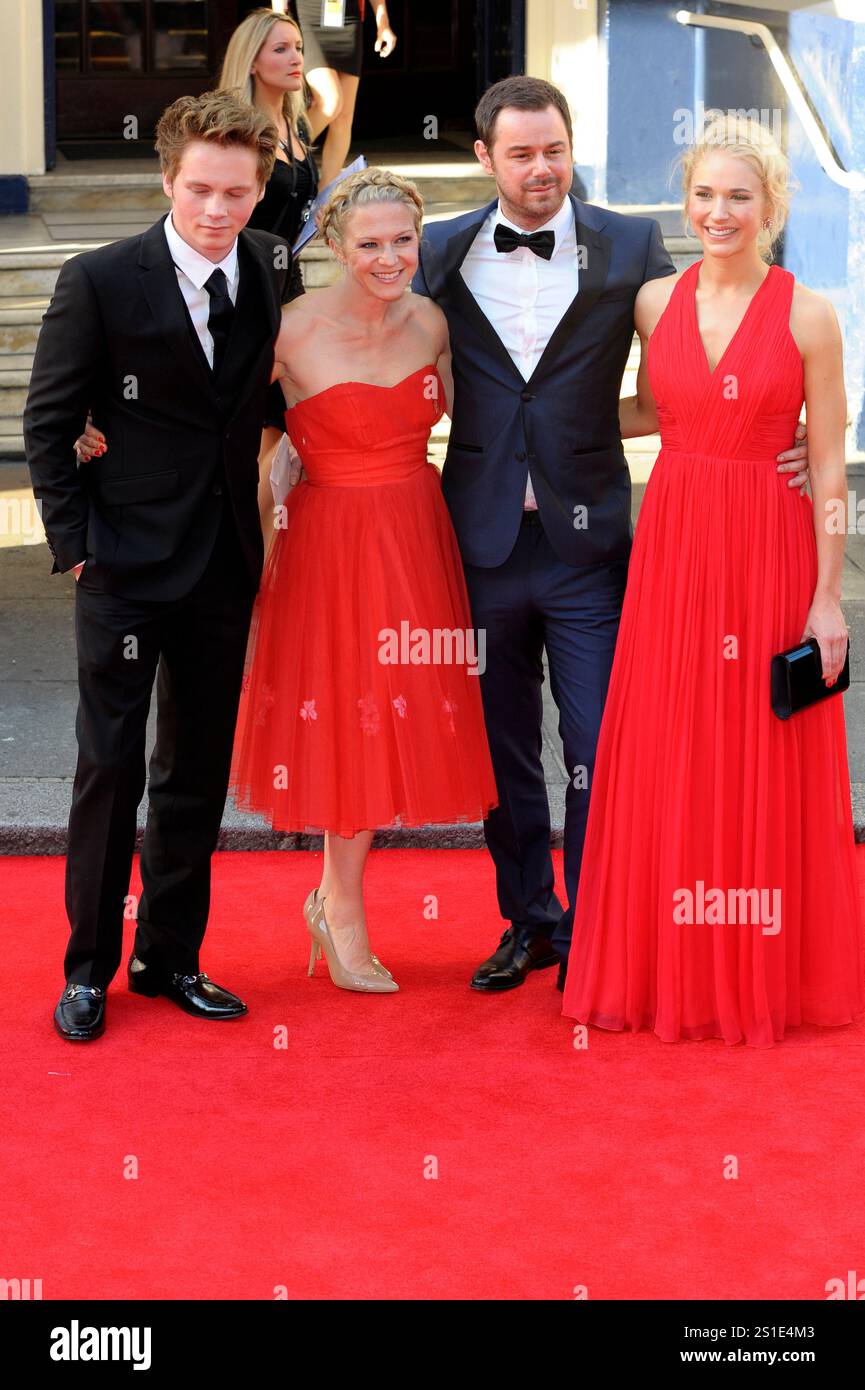 (L-R) Sam Strike, Kellie Bright, Danny Dyer and Maddy Hill attends the ...