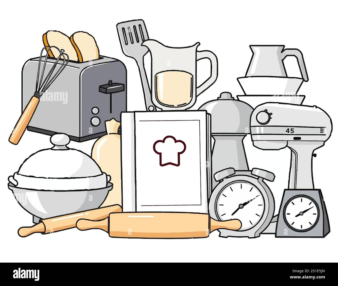 Vector cooking tools Stock Vector Images - Alamy