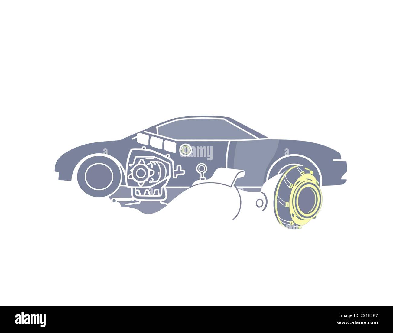 Linear car icons Stock Vector Image & Art - Alamy