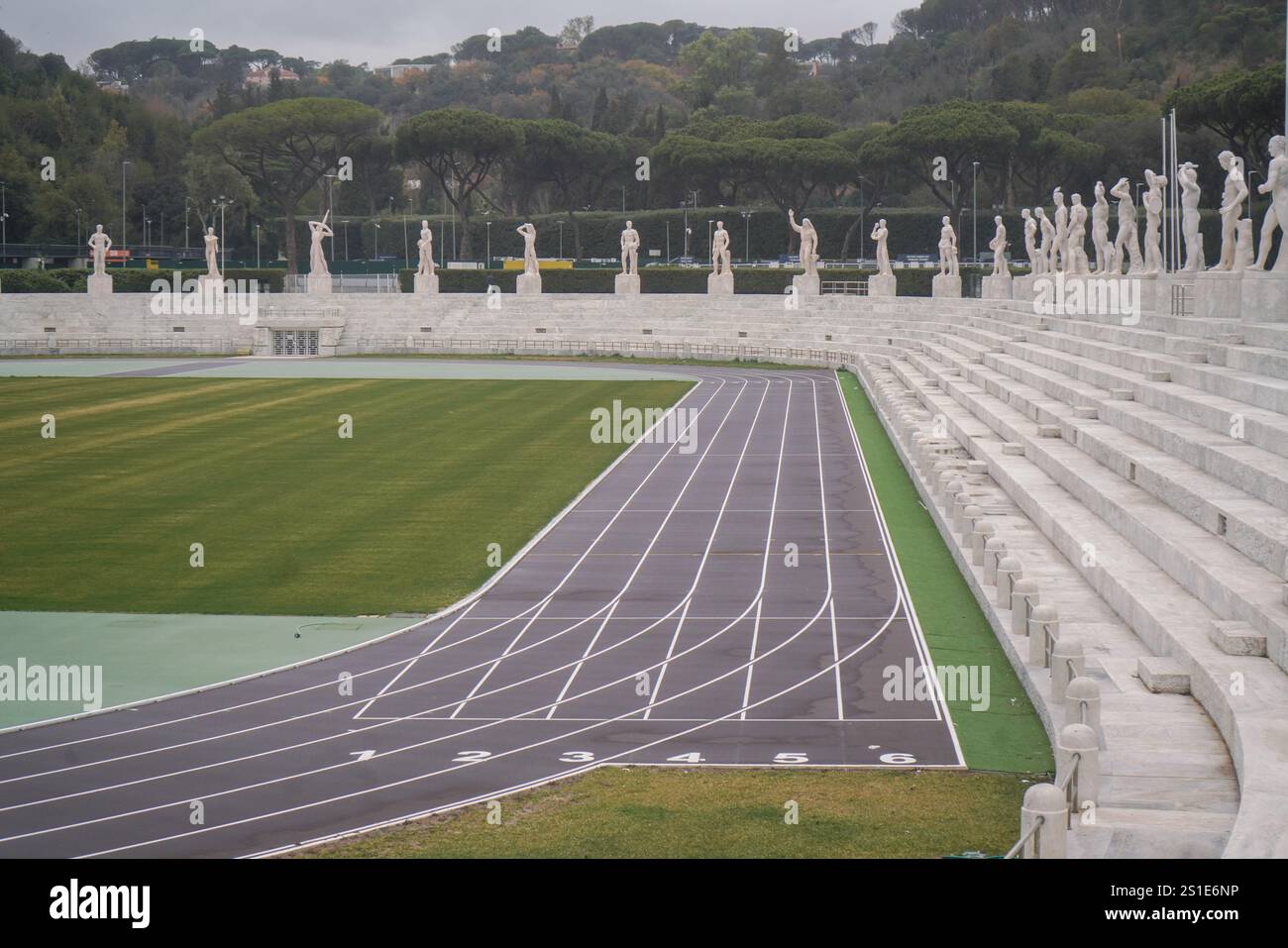 Athletics Track at Stadio dei Marmi, Foro Italico, Rome Stock Photo - Alamy