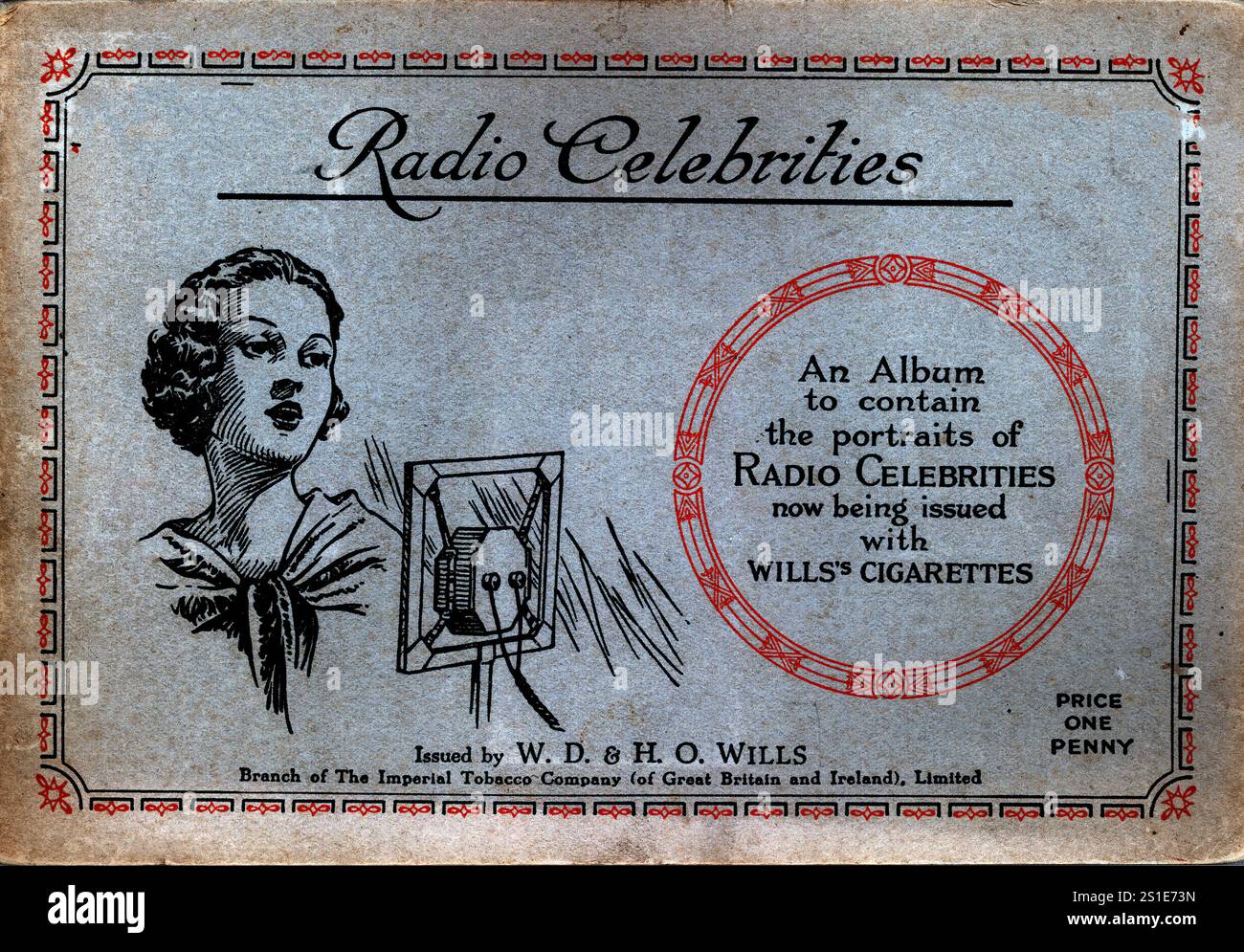 A collection of Will's Cigarette Cards of BBC Radio Celebrities circa ...